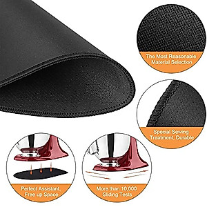 Stand Mixer Sliding Mat for Kitchenaid Mixer, Mixer Mover Slider Mat Compatible with Kitchenaid 4.5-5 Qt Tilt-Head Stand Mixer, Coffee Maker Slider Mat Kitchen Appliances with 2pc Cord Organizers