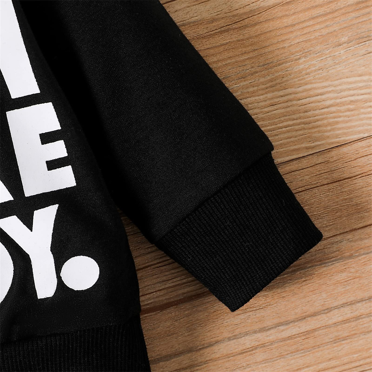 Newborn Infant Baby Girls Boys Print Letter Autumn Long Sleeve Hoodie Sweatshirt Pullover Clothes 5t Girls Sweatshirts (Black, 12-18 Months)