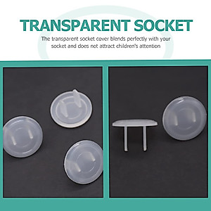 Happyyami 30pcs Safety Outlet Covers Proof Outlet Cap Plastic Plug Covers Outlet Plug Safety Caps Electrical Protector for Home Bedroom Nursery Room Room