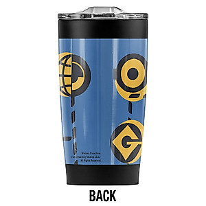 Logovision Minions OFFICIAL Kevin Blue Stainless Steel 20 oz Travel Tumbler, Vacuum Insulated & Double Wall with Leakproof Sliding Lid