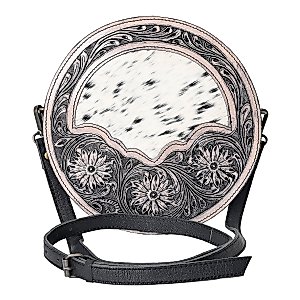 Merbaa Western Canteen Round Bag Luxurious Cowhide Leather Messenger Bag for Women - Your Ultimate Style Companion for Every Occasion