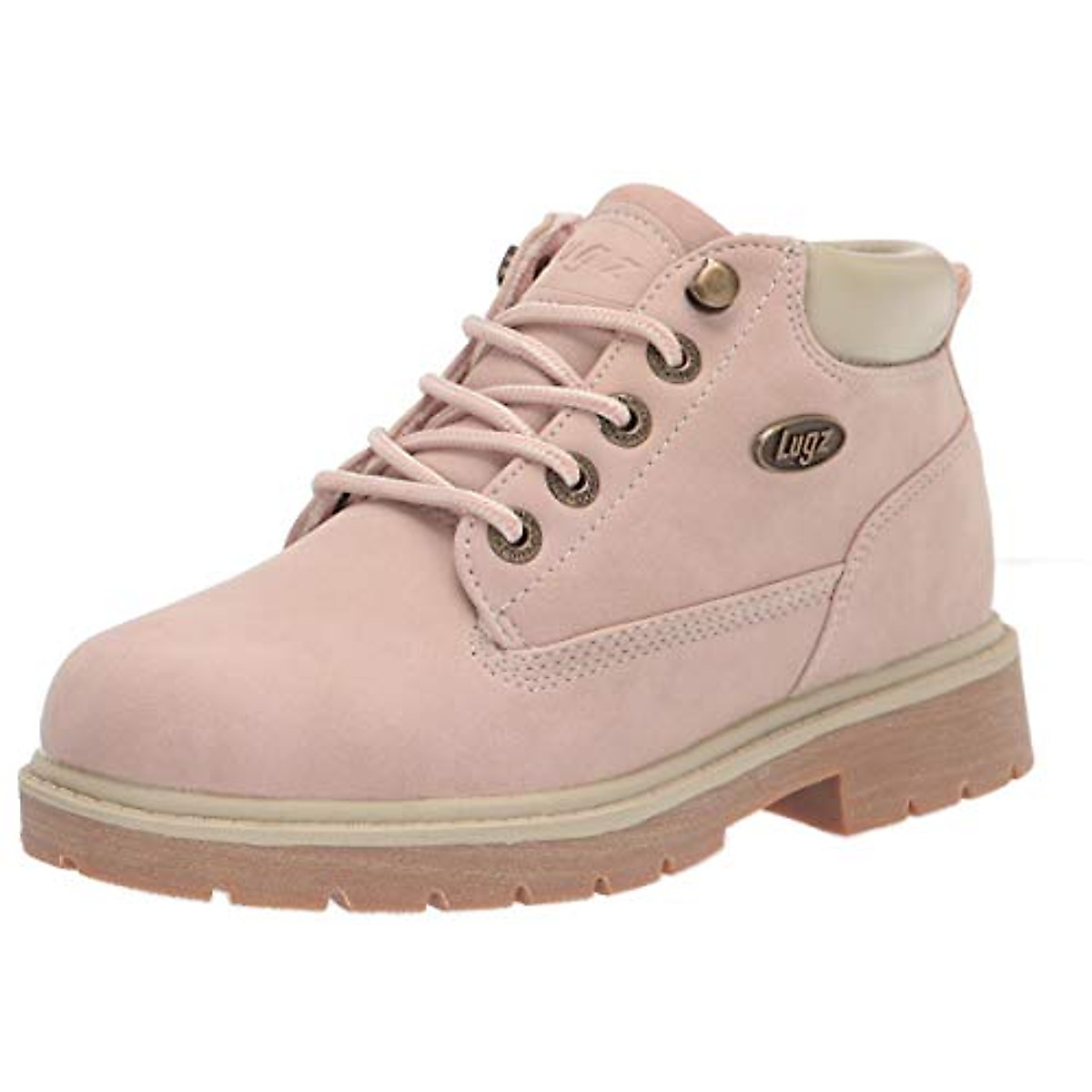 Lugz Women's Drifter LX Classic Memory Foam Chukka Fashion Boot, Soft Pink/Cream/Gum, 7