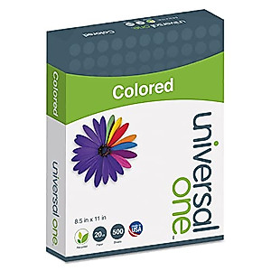 Universal 11212 Colored Paper, 20lb, 8-1/2 x 11, Orchid, 500 Sheets/Ream, UNV11212