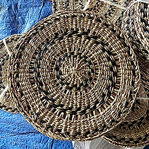 Decocoon Boho Wall Decor Set of 9, Boho Wall Basket Decor, African Wall Baskets, Woven Basket Wall Decor Set, Canastas Para Decoracion (Rustic Garden Wall Decor)