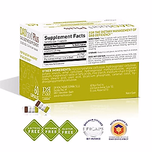 DR Healthcare DAOfood Plus - Dietary Management of DAO Deficiency/Histamine Intolerance - 60 EFICAPS Capsules with Gastro-Resistant Tablets - DAO Enzyme, Quercetin and Vitamin C