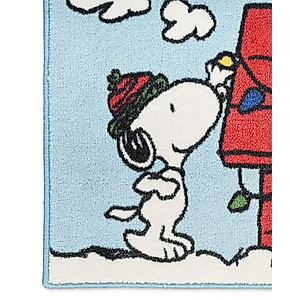 Peanuts Nourison Dog House Accent Rug 18"x30" Washable, Polyester, Non-Skid Back