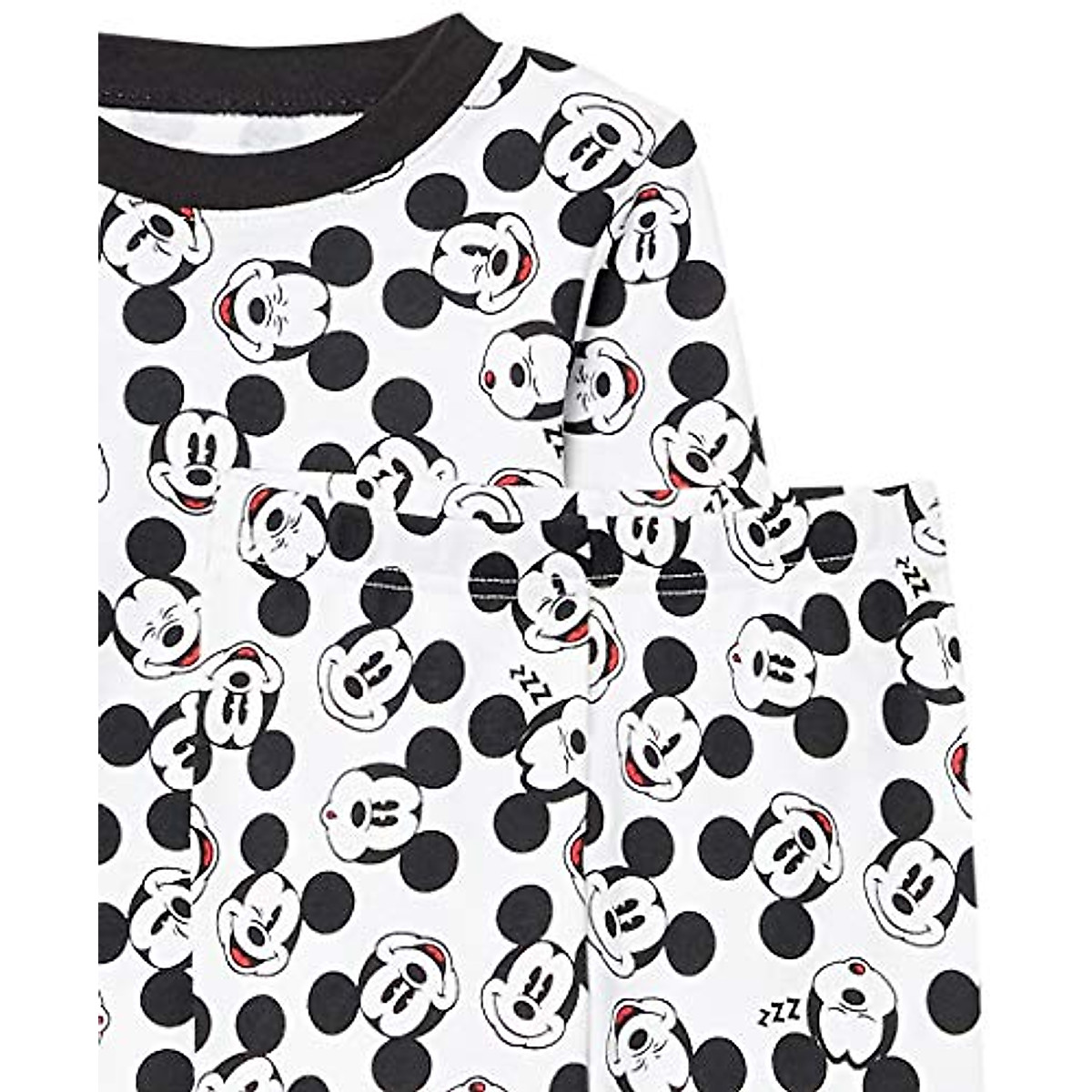 Amazon Essentials Disney | Marvel | Star Wars Boys' Snug-Fit Cotton Pajama Sleepwear Sets, Mickey Vibes, 5