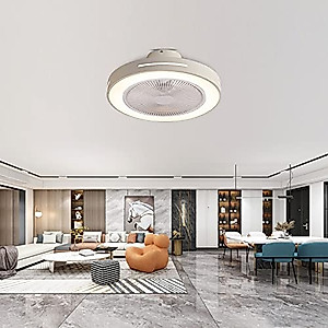 Ceiling Fan with Light Mute LED Dimmable Ceiling Fans with Remote Control Modern Dimmable Ceiling Fan Light with Remote Control for Bedroom Living Room Kitchen