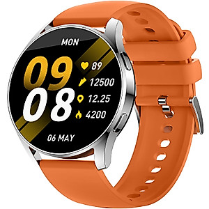 Smart Watch for Men Women Waterproof HD Fitness Tracker Watch with Heart Rate Monitor Sleep Tracker Pedometer Smartwatch Compatible with iPhone Samsung