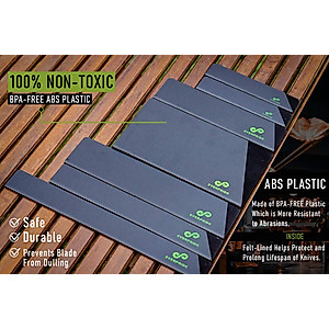 EVERPRIDE 9-Piece Knife Guard Set, Universal Blade Cover Sheaths for Chef and Kitchen Knives – Durable Knife Edge Guards Include Multiple Sizes to Protect Your Full Set of Knives - Knives Not Included