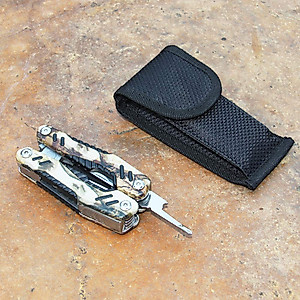 Poeland Multitool Pliers, 14 in 1 Multi tool with Safety Locking, Portable Pocket Knife for Outdoors, Survival, Camping, Fishing, Hunting, Hiking