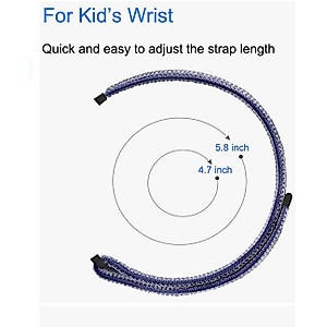 JMsmilestore Nylon Band Replacement 20mm for Gizmo Watch 3,2,1- Gabb Watch - Replacement Gabb Watch Bands for Boys and Girls (Light Green)