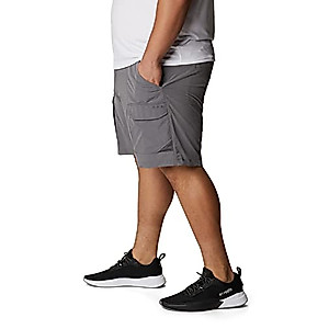 Columbia Men’s Permit III Shorts, Sun Protection, City Grey, Large
