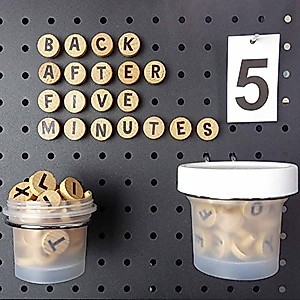 Pegboard Letters and Emojis for 1/4" Hole Pegboard Craft Pegboard Accessories Material: French Beech
