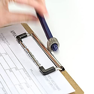 Officemate Wood Clipboard, Letter Size, Low Profile Clip with Pen Holder (83249)