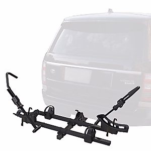 MAXXHAUL 50606 Hitch Style 2-Bike Carrier Platform Style Rack for Standard, Fat Tire, Electric Bikes 2" Hitch Receiver - 66 lbs Weight Capacity Per Bike