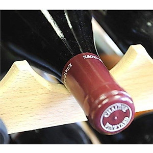 sfDisplay.com,LLC. Modular Wine Rack Beechwood 32-96 Bottle Capacity 8 Bottles Across up to 12 Rows Newest Improved Model (32 Bottles - 4 Rows)