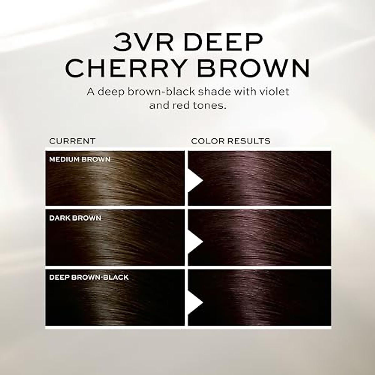 John Frieda Deep Cherry Brown 3VR Permanent Foam Hair Color, 1 Application