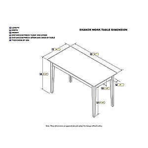AFI Shaker Writing Desk, Brown