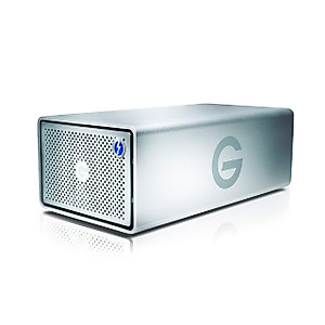 G-Technology 12TB G-RAID with Thunderbolt 2 and USB 3.0, Removable Dual Drive Storage System, Silver - 0G04093-1