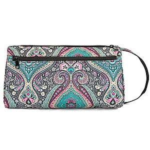 Pacmaxi Yarn Storage Knitting Organizer Carrying Yarn Holder Lightweight Yarn Storage Bag Portable Knitting Organizer for Cotton Yarns, Crochet Hooks, Knitting Needles(Up to 10 Inch)(Bag Only) (Blue)