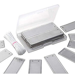 Coolrunner Plant Labels, Aluminum Plant Tags with 6 Inch Wires (100)