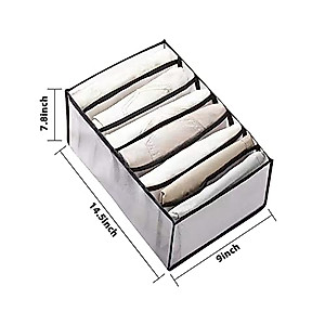 Wardrobe Clothes Organizer for Folded Clothes,Pants, Storage Container Closet Organizers and Storage , Drawer Organizers for Pants Jeans Shirt Skirt Leggings Women