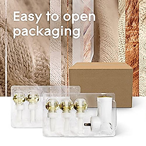 Glade PlugIns Refills Air Freshener Starter Kit, Scented and Essential Oils for Home and Bathroom, Cashmere Woods, 3.35 Fl Oz, 1 Warmer + 5 Refills