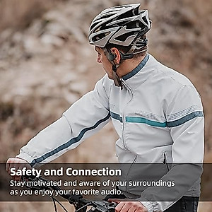 CelsusSound Bone Conduction Headphones,IPX7 Waterproof Running Headphones,Open Ear Headphones Wireless Bluetooth 5.3 with Mic for Running,Cycling,Hiking,Gym,Workout.