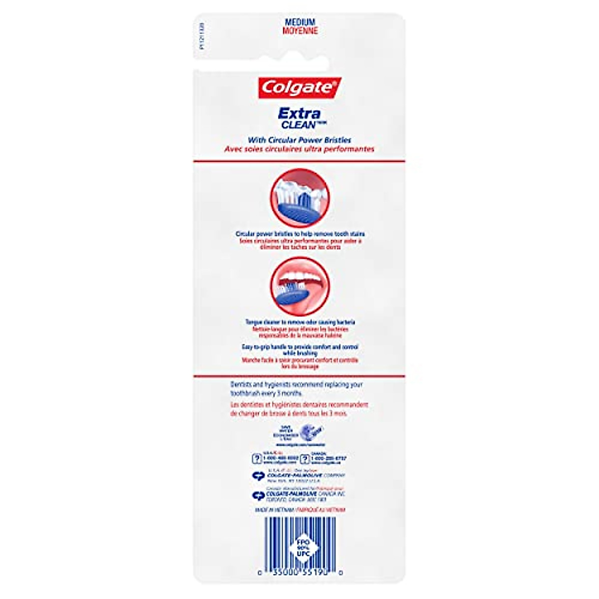 Colgate Extra Clean Full Head Toothbrush, Medium - 4 Count