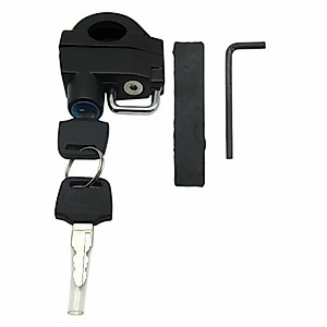 USonline911 Premium New Motorcycle Universal Helmet Lock for 25mm Engine Crankcase Crash Bar Motorbike