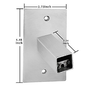 SHARNDY Electric Heated Towel Rack Brushed Square Hardwired Kit for Wall Mounted Brush Nickel Square Towel Warmer ETW13-2A/ETW13/ETW13C (Square Brushed 0.78 x 0.78)