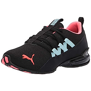 PUMA Women's RIAZE PROWL Sneaker, Puma Black-Ignite Pink-Aquamarine, 8.5