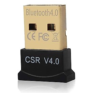 USB Bluetooth Adapter, 4.0 Dongle Ideapro Micro Bluetooth Transmitter, Transfer for Laptop Windows 10 Raspberry Pi, Linux, Stereo Headset, Wireless Keyboard Headphone