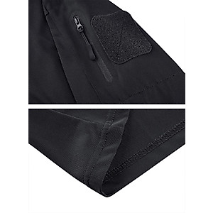 TACVASEN Polo Shirts for Men Workout Quick Dry Fitness Golf T-Shirt with Zip Pocket Grey L