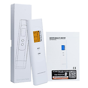 Water Quality Tester for Drinking Water, Portable 6-in-1 TDS Meter TOC, COD, EC, UV275, Temp&TDS, Digital Drinking Water Quality Tester for Home, RV, Hiking, Camping, Travel, Well, Tap, Water Purifier