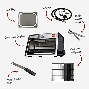 The Otto Grill Original, Infrared Steak Grill from Otto Wilde, 1500°F in 3 Minutes, Integrated Grill Drawer, 100% Stainless Steel