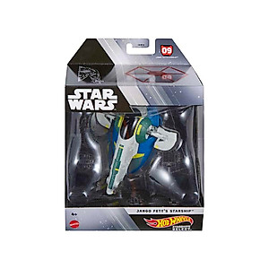 Hot Wheels Star Wars Starships Select Premium Diecast #09 Jango Fett's Starship
