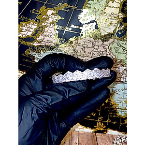 Shop-iGold 14k 1.2 Ct CZ Set 8 Teeth Joker White Grillz for Mouth Top Bottom Hip Hop Teeth Grills for Teeth Mouth Grillz for Mouth Top Bottom Set Barik (Silver)