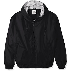 Augusta Sportswear Small Hooded Taffeta Jacket/Fleece Lined, Black