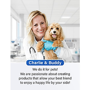 Charlie & Buddy Calming Chews for Dogs, Dog Anxiety Relief, Promote Relaxation, Dog Calming Chews with Melatonin for Dogs, Chamomile, Magnesium Citrate, 90 Soft Chews, Chicken Flavor