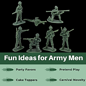 U. S. Toy Green Army Men Toy Soldiers Set, Classic Military Action Figures for Kids, Imaginative Play, Party Favors, and Collectibles – 36 Piece, Toddler Toys for 3 Years & Up