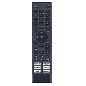 ERF3J80H Voice Replacement Remote Fit for Hisense 4K UHD Android Smart TV 75A6G 70A6G 65A6G 60A6G 55A6G 50A6G 43A6G 55U68G 65U68G 55U6G 50U6G 65U6G 75U6G 50U68G 75U68G A6G U6G U8G Series