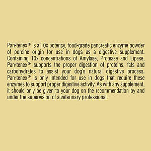 Pan-tenex | 10x Digestive Enzymes for Dogs - 8.8 Ounces (250 Grams)