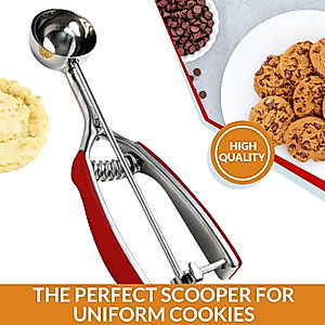 Spring Chef Ice Cream Scoop and Medium Cookie Scoop Bundle Bundle - Red