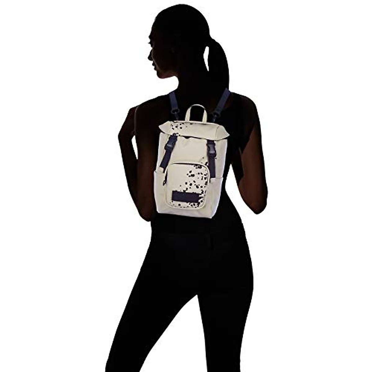 Desigual Women's PU Mini Backpack, White, Medium