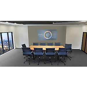 SOLIS LIGNA II 11-Piece Conference Set 1 Table, 10 Chairs, Brown, Black