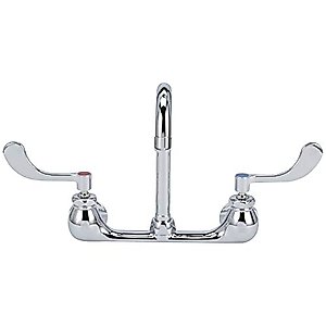 Zurn Z842A4-XL Sink Faucet with 3-1/2" Gooseneck and 4" Wrist Blade Handles.