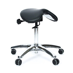 Jobri BetterPosture Saddle Chair –Multifunctional Ergonomic Back Posture Stool with Tilting Seat – Reduce Pressure on Lower Back and Improve Posture While Sitting