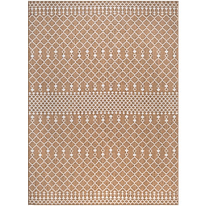 Nourison Positano Indoor/Outdoor Jute 8' x 10' Area Rug, Easy- Cleaning, Non Shedding, Bed Room, Living Room, Dining Room, Backyard, Deck, Patio (8x10)